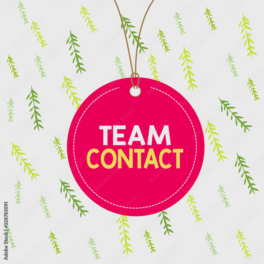Handwriting text Team Contact. Conceptual photo The interaction of the ...