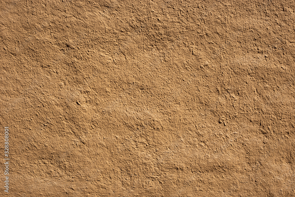 Soil wall texture of clay house structure, wall home made from mud with ...