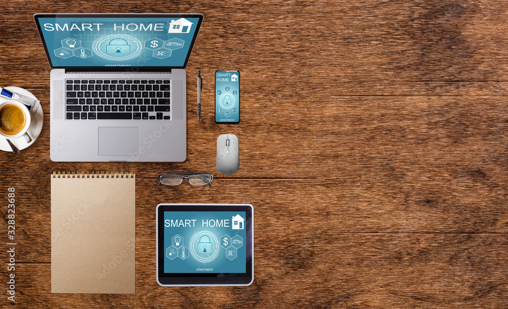 Internet of things iot Remote home control to modern living room system ...