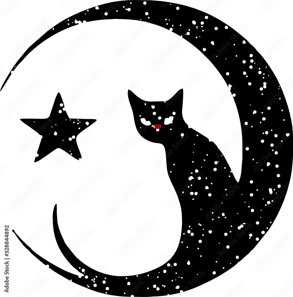 Cat Stars background vector svg ready to be used in your professional ...