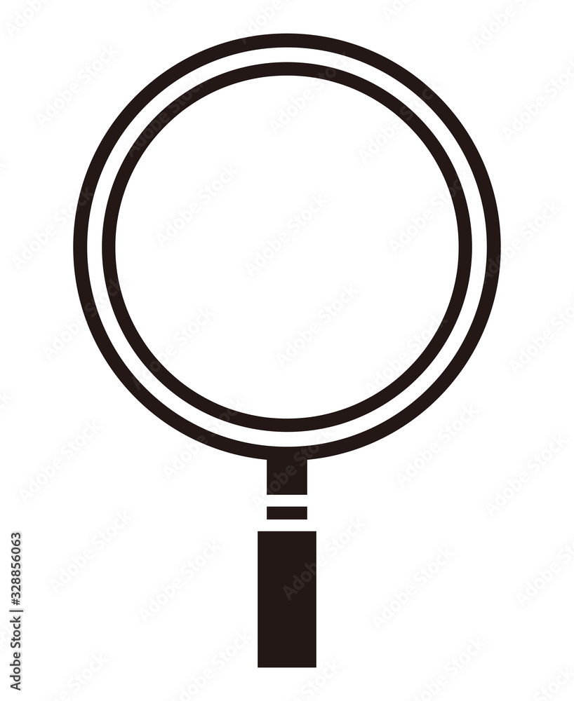 isolated vector illustration pf loupe Stock Vector | Adobe Stock