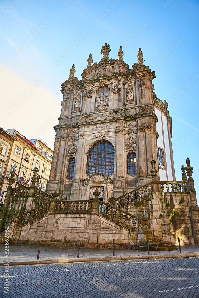 The Church of Clerigos, which is attached to the iconic Clerigos Tower ...