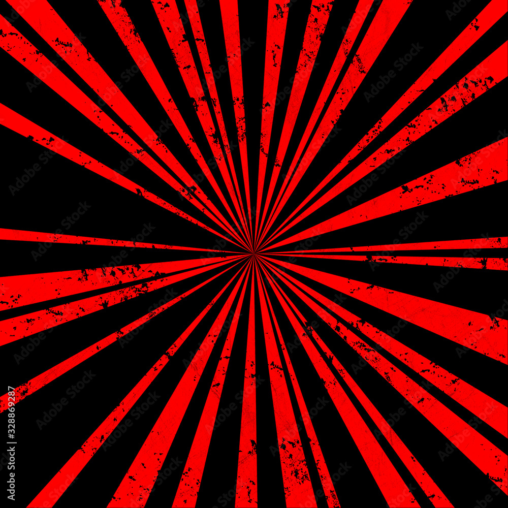 Abstract black background with red rays Stock Illustration | Adobe Stock