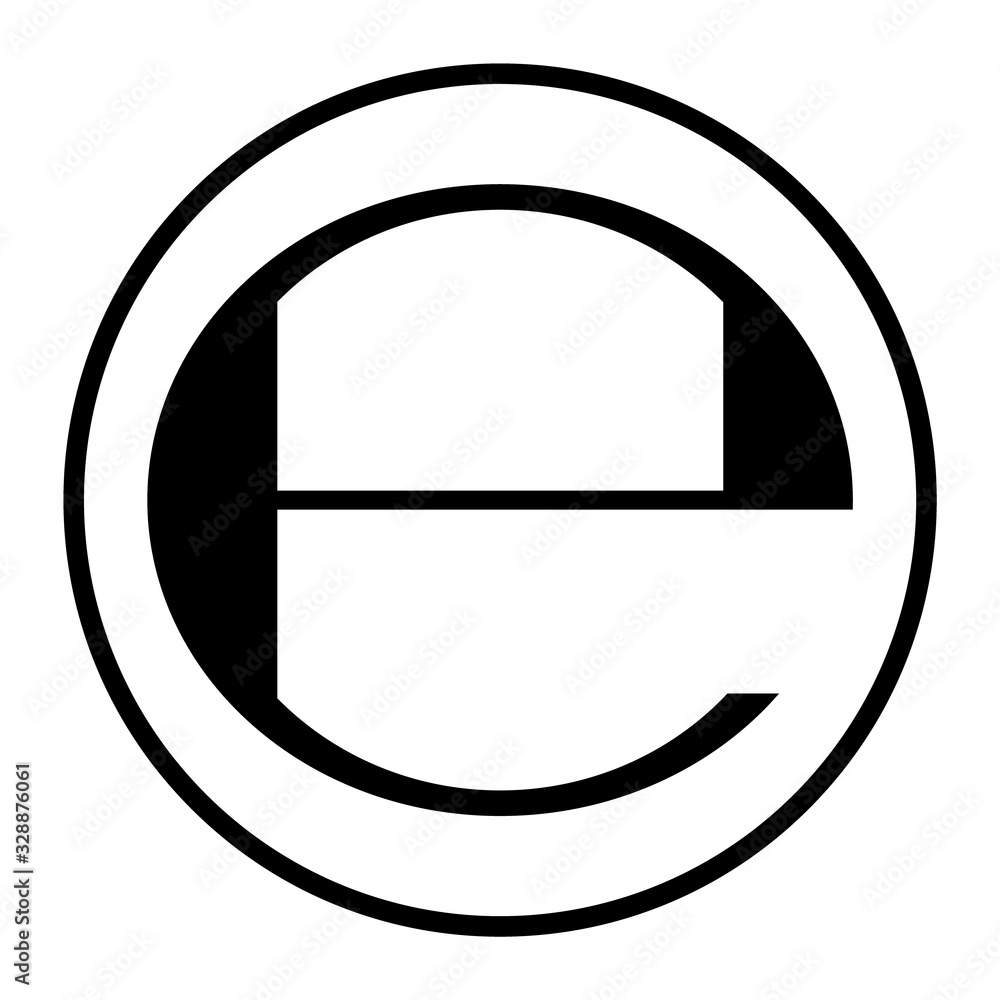 Estimated sign isolated on white background. Label mark vector ...