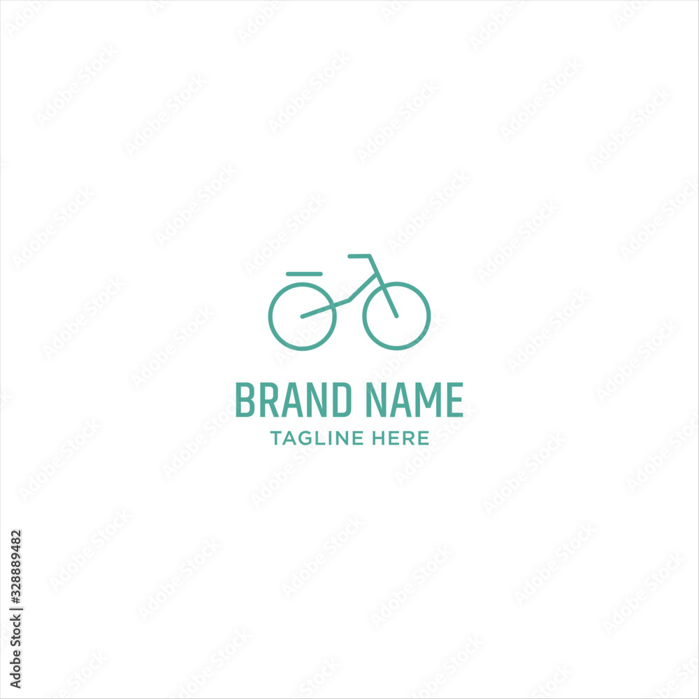 Bicycle logo design template, bike race logo design Stock Vector ...