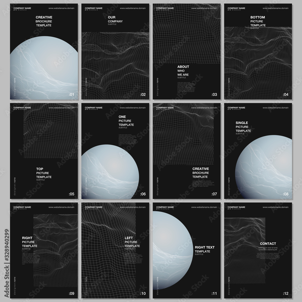 A4 brochure layout of covers design templates for flyer leaflet, A4 ...