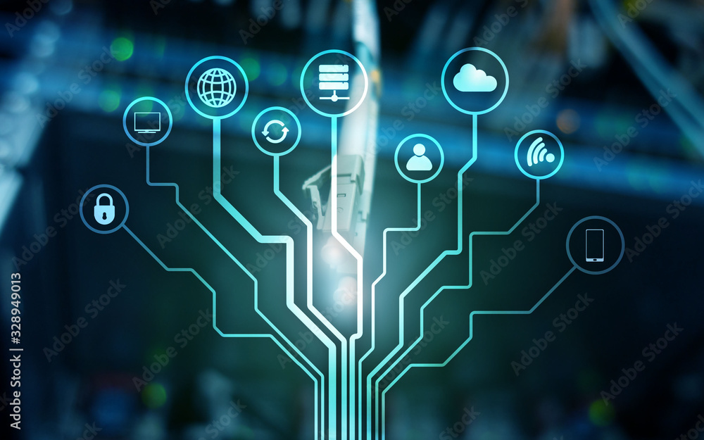 Fotka „Server Room ICT information communication technology wireless ...