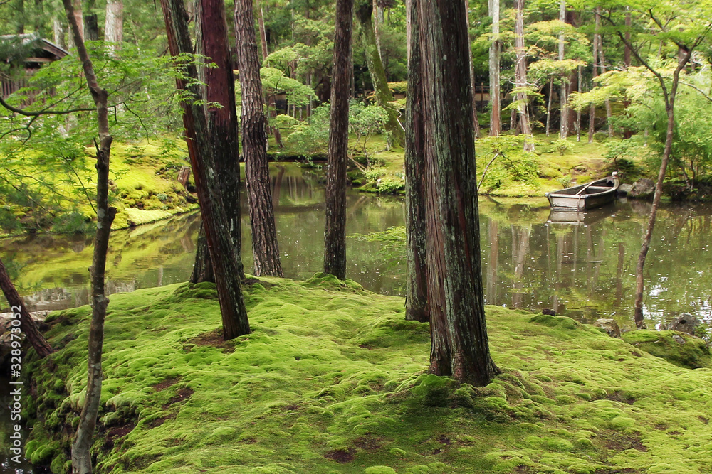 Famous moss garden in Kyoto (Saiho-ji) Stock Photo | Adobe Stock