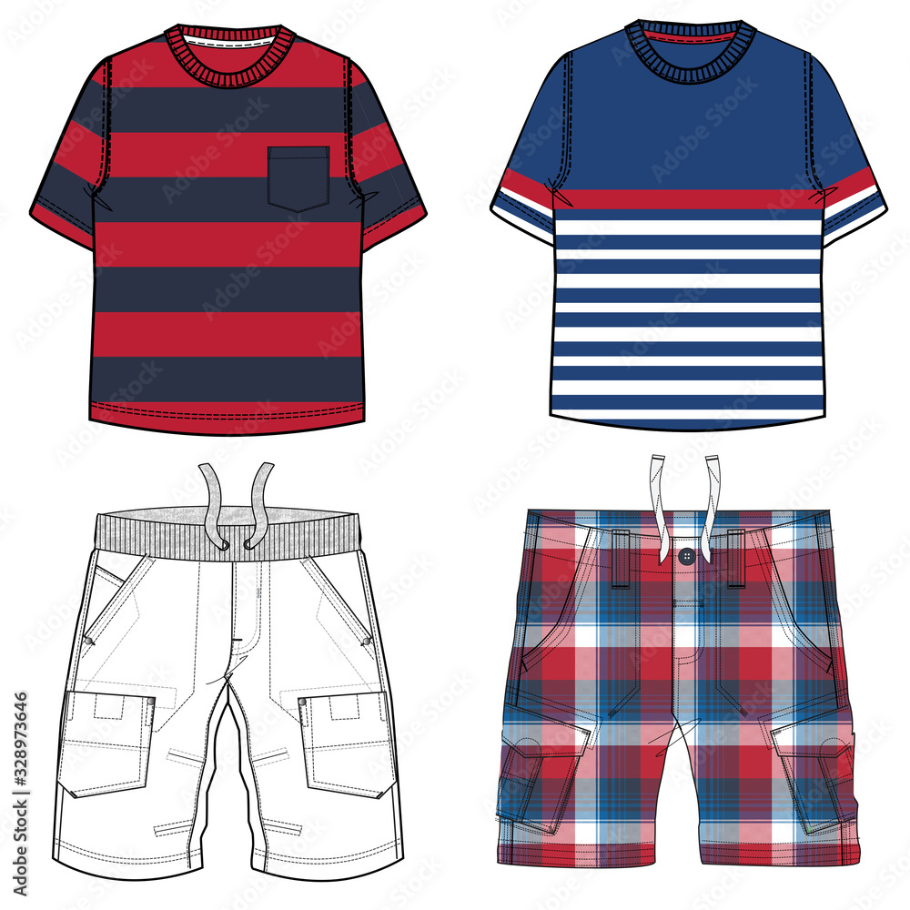 clothing fabric isolated template illustration. Stock Illustration ...