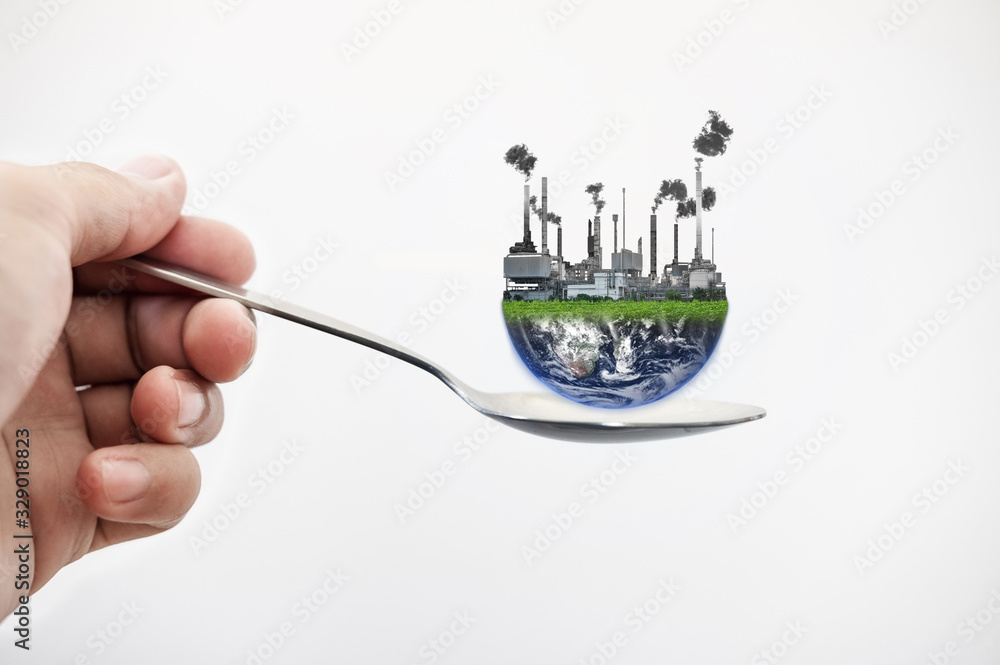 Toxic food and contamination foods from pollution concept. Element of ...