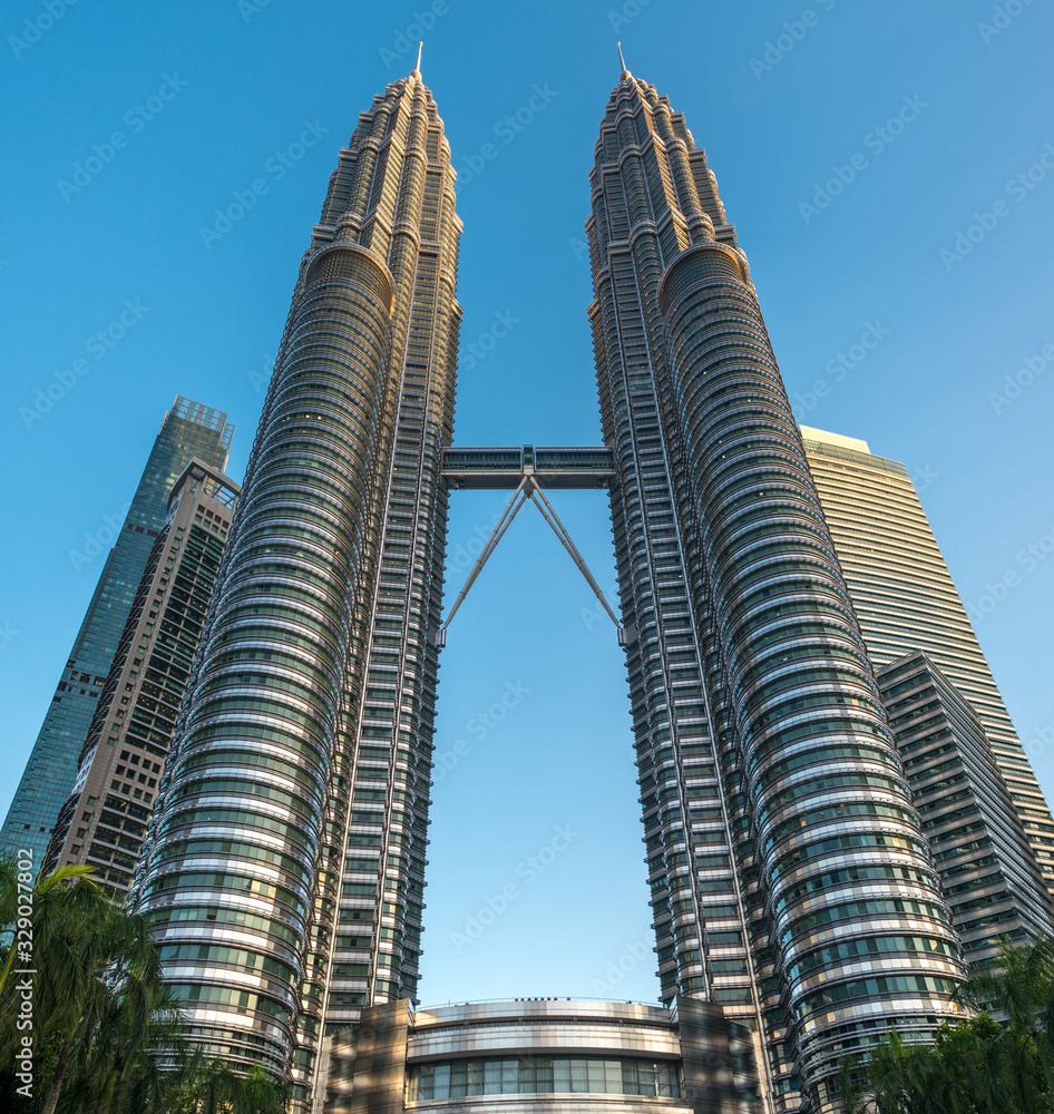 The Petronas Twin Towers in Kuala Lumpur are the main attraction and a ...