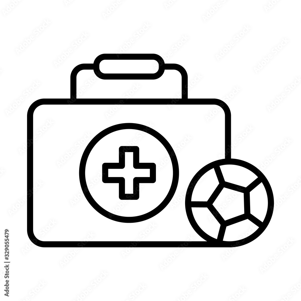 First aid, football icon. Simple line, outline vector elements of ...