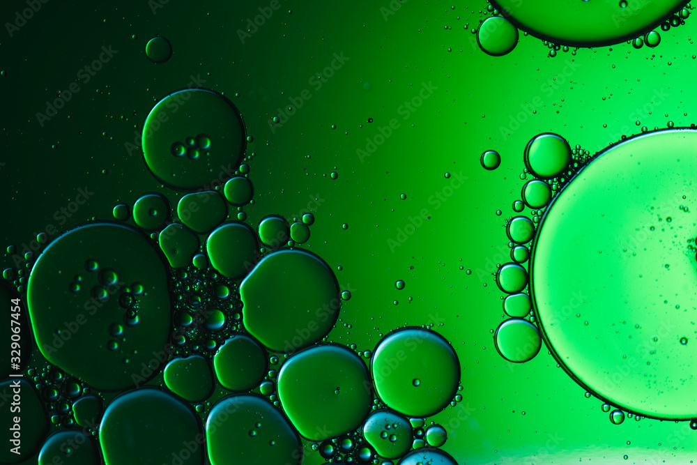 abstract green biology background, cells under microscope Stock Photo ...