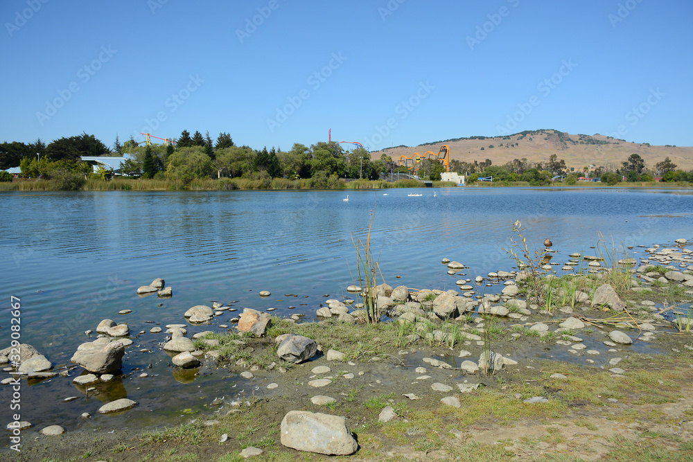 VALLEJO, CALIFORNIA, USA - AUGUST 13, 2019: Dan Foley Park near Lake ...