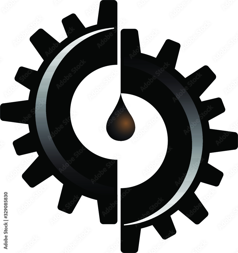gear oil logo Stock Vector | Adobe Stock