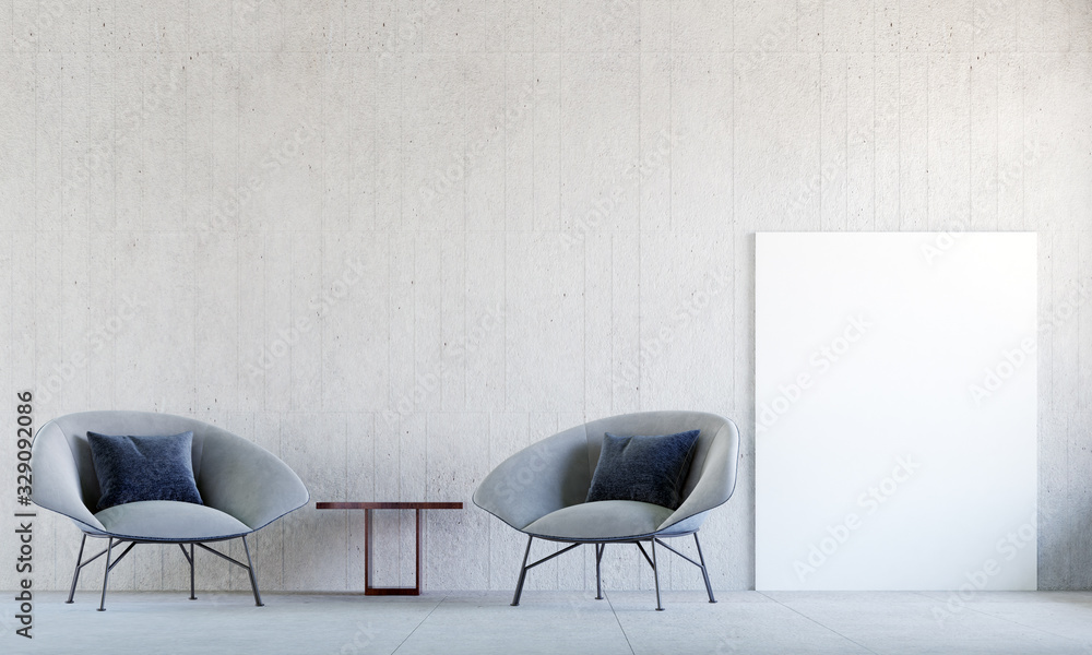 The interior design of modern loft living room and lounge space hall ...