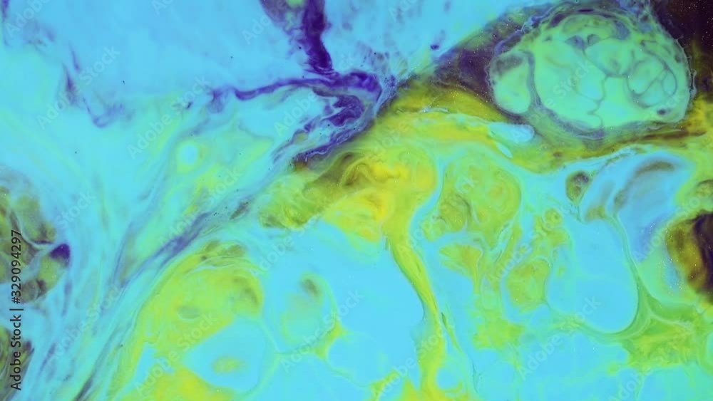 Abstract texture flowing in chaotic. Fluid art painting. Modern fluid ...