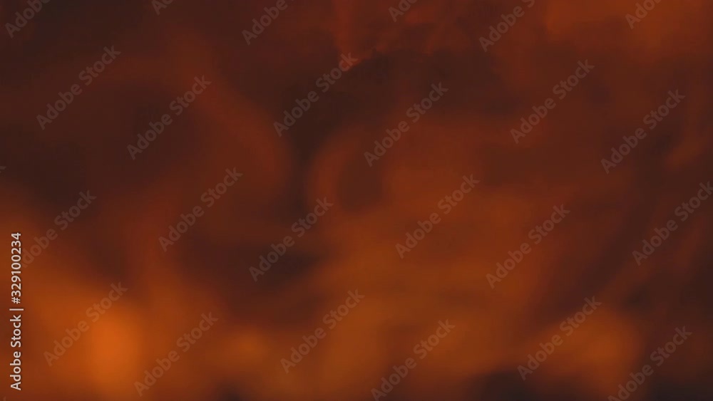 Slow motion flame fire and smoke burning garbage waste of plastic to ...