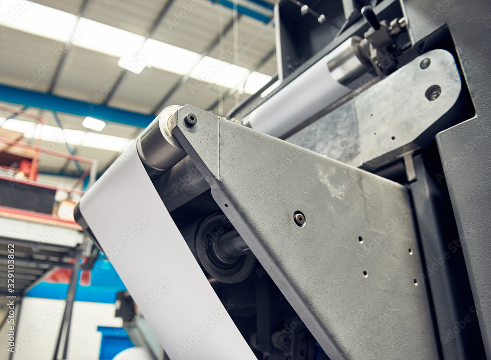 A toilet paper making machine, producing toilet and bathroom paper ...