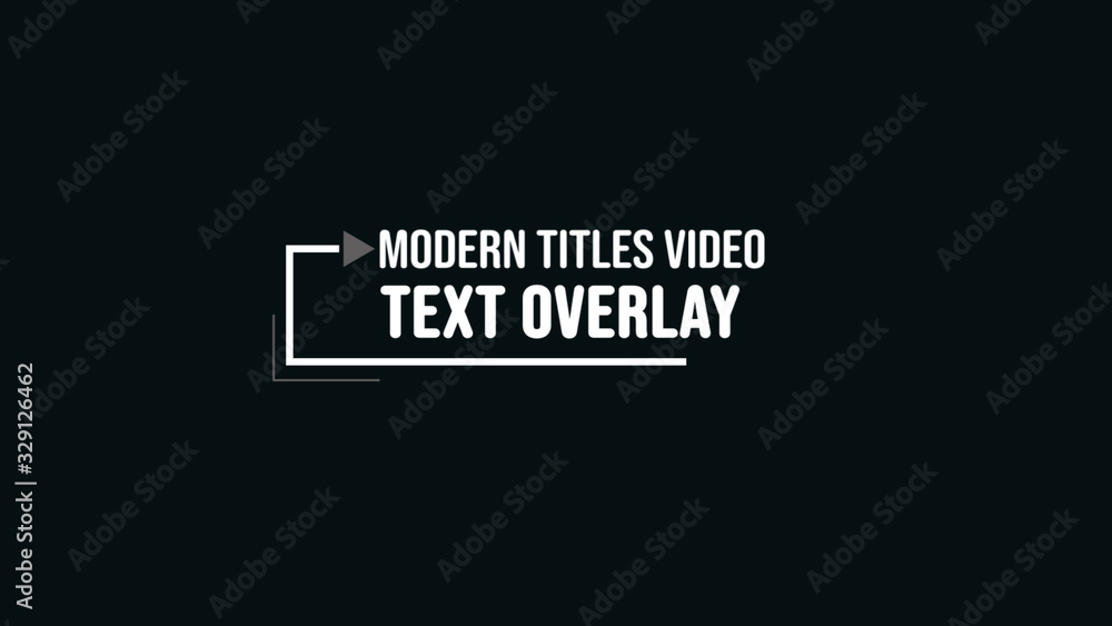 Modern Typography Titles Stock Template | Adobe Stock