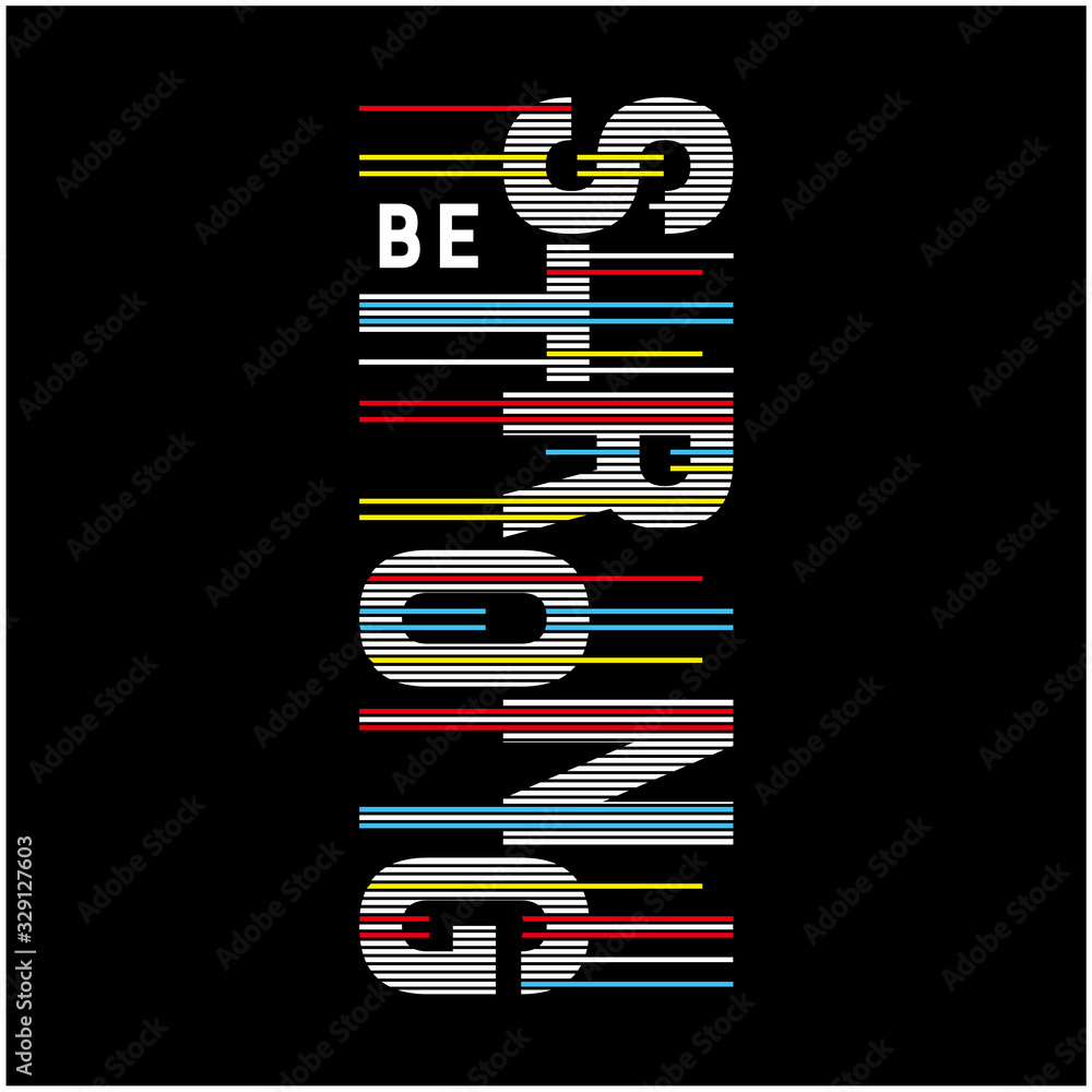 be strong typography tee print design vector full color,Vector ...