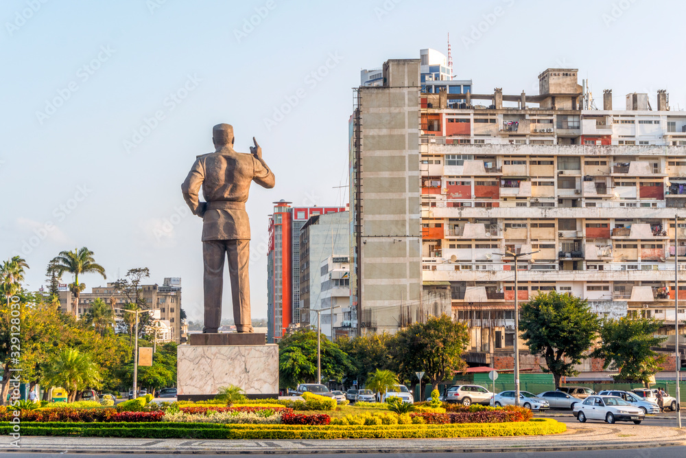 Independence square in Maputo, capital city of Mozambique Stock Photo ...