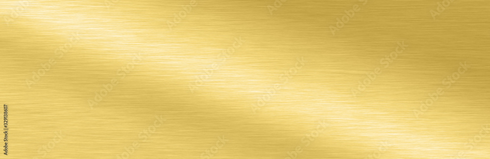 Wide Shiny smooth line metal gold color background Bright vintage Brass ...