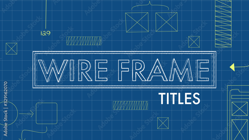 Wireframe Titles Stock Template | Adobe Stock