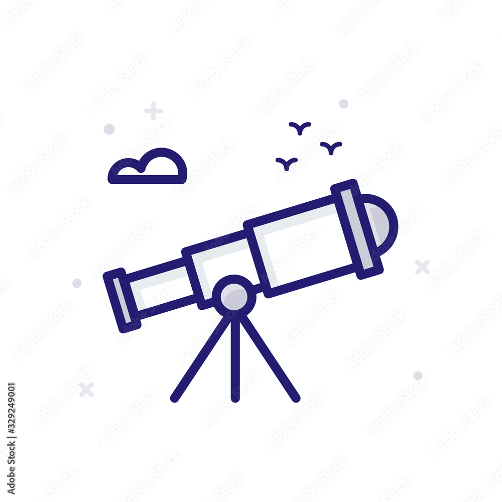 Predication Vector illustration Outline Filled With Color Background ...