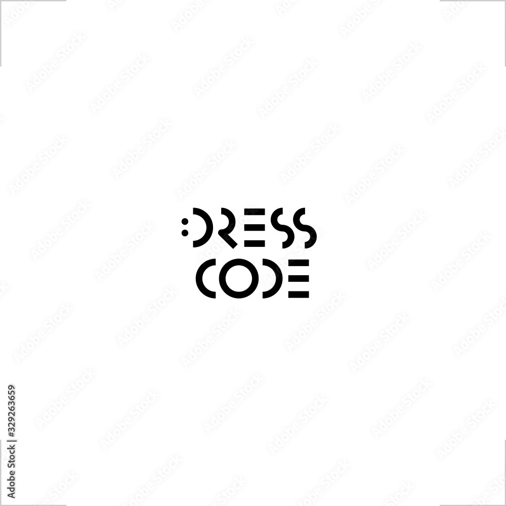 dress code logo type fashion design Stock Vector | Adobe Stock