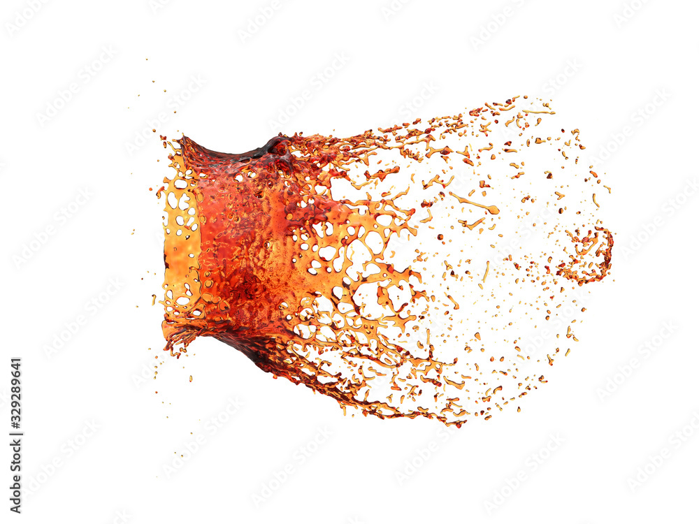 drink explosion on white background Stock Illustration | Adobe Stock
