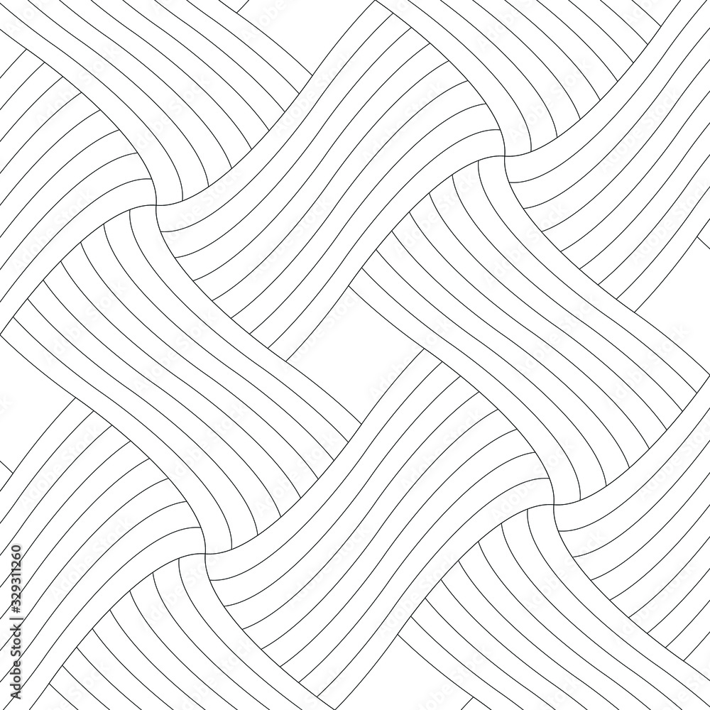 Black geometric lined vector illustration isolated on white background ...