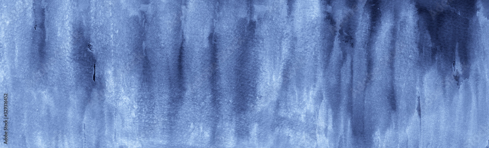 Horizontal blue background . Watercolour paper texture for artwork ...