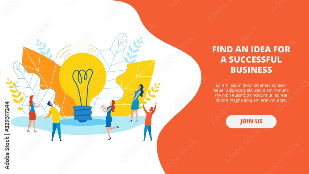 Poster Written an Idea for a Successful Business. Using Advertising to ...