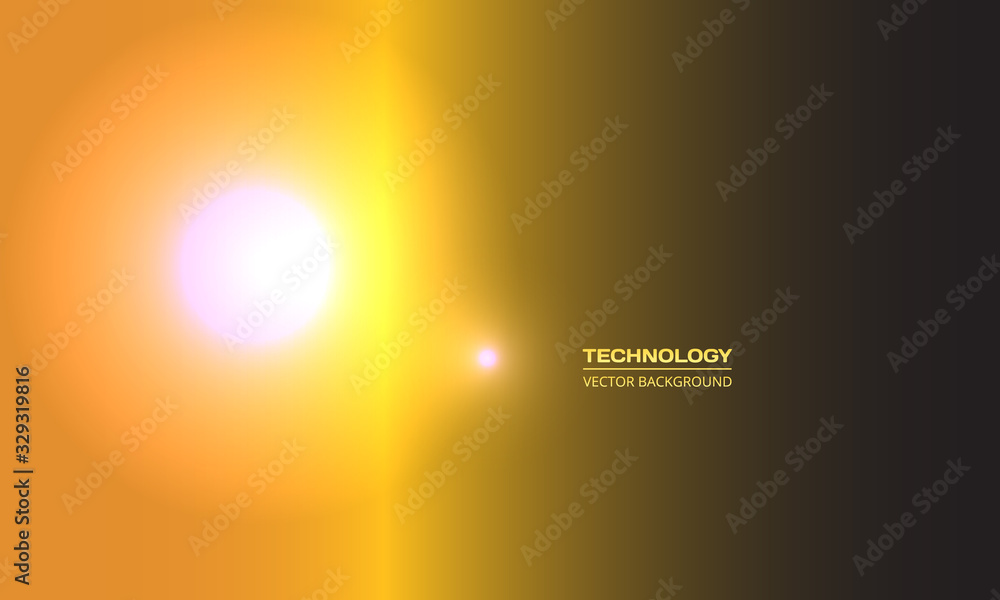 Abstract blurred yellow, gray and orange gradient technology background ...