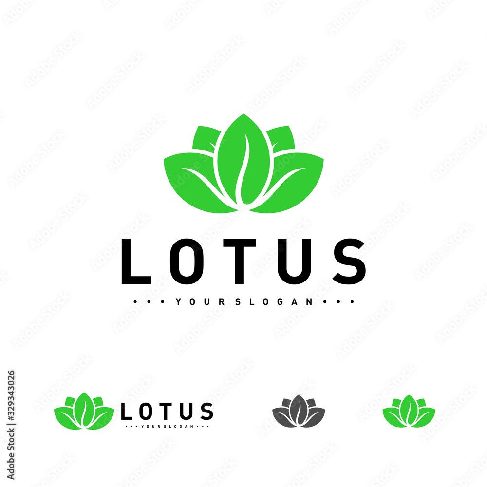 Luxury Lotus logo design vector template, Lotus flower logo concept ...