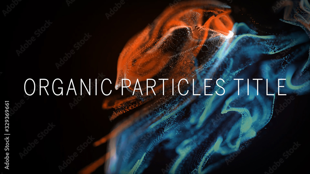 Organic Particles Title Stock Template | Adobe Stock