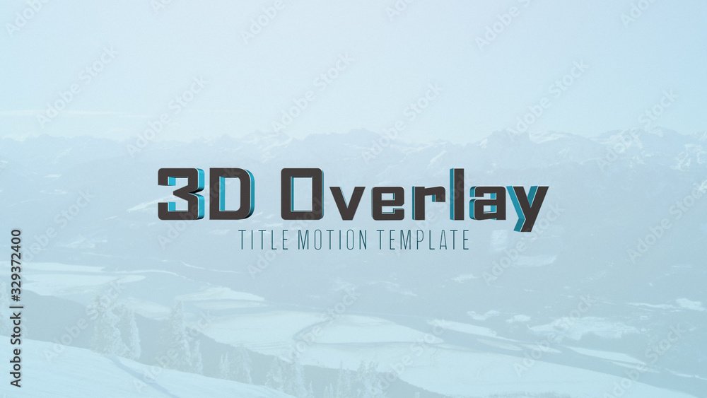3D Overlay Title Stock Template | Adobe Stock