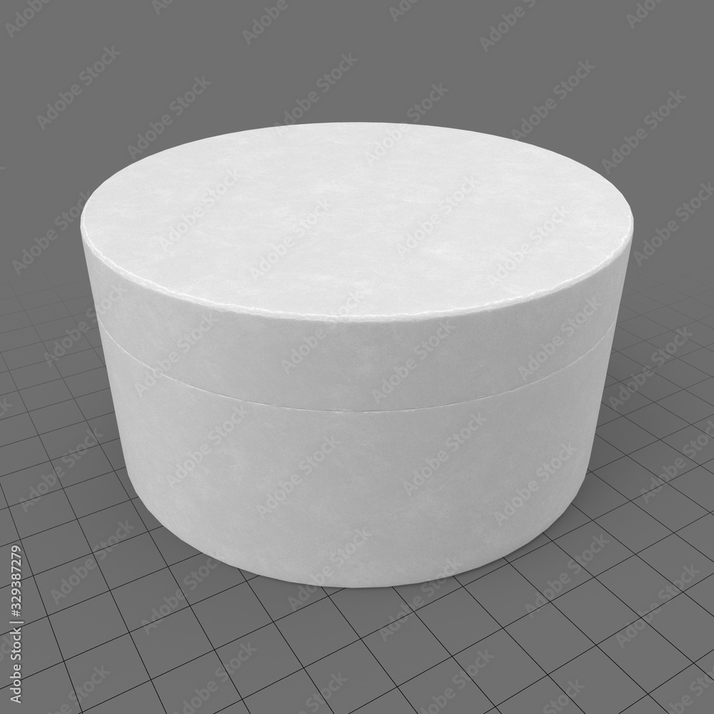 Round storage box Stock 3D asset | Adobe Stock