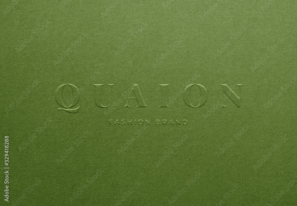 Embossing and Paper Texture Effect Mockup Stock Template | Adobe Stock