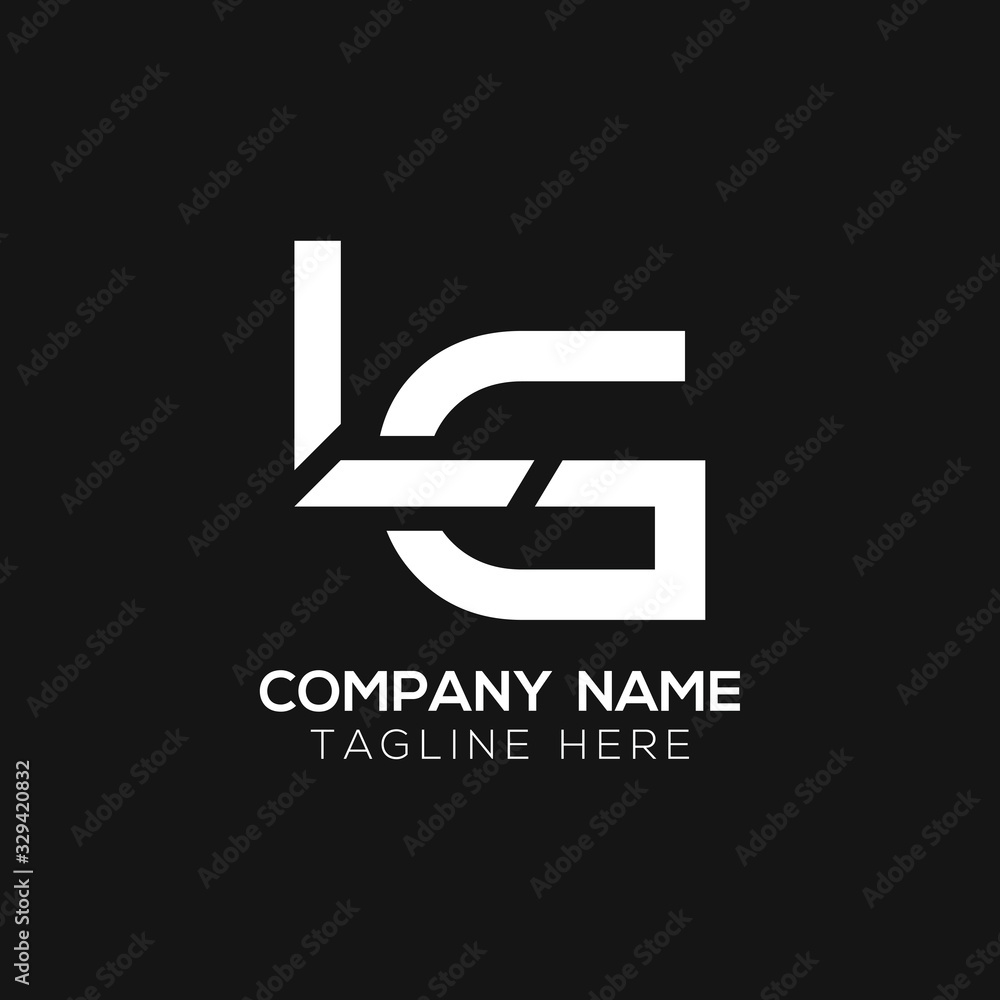 Initial LG letter Business Logo Design vector Template. Abstract Letter ...