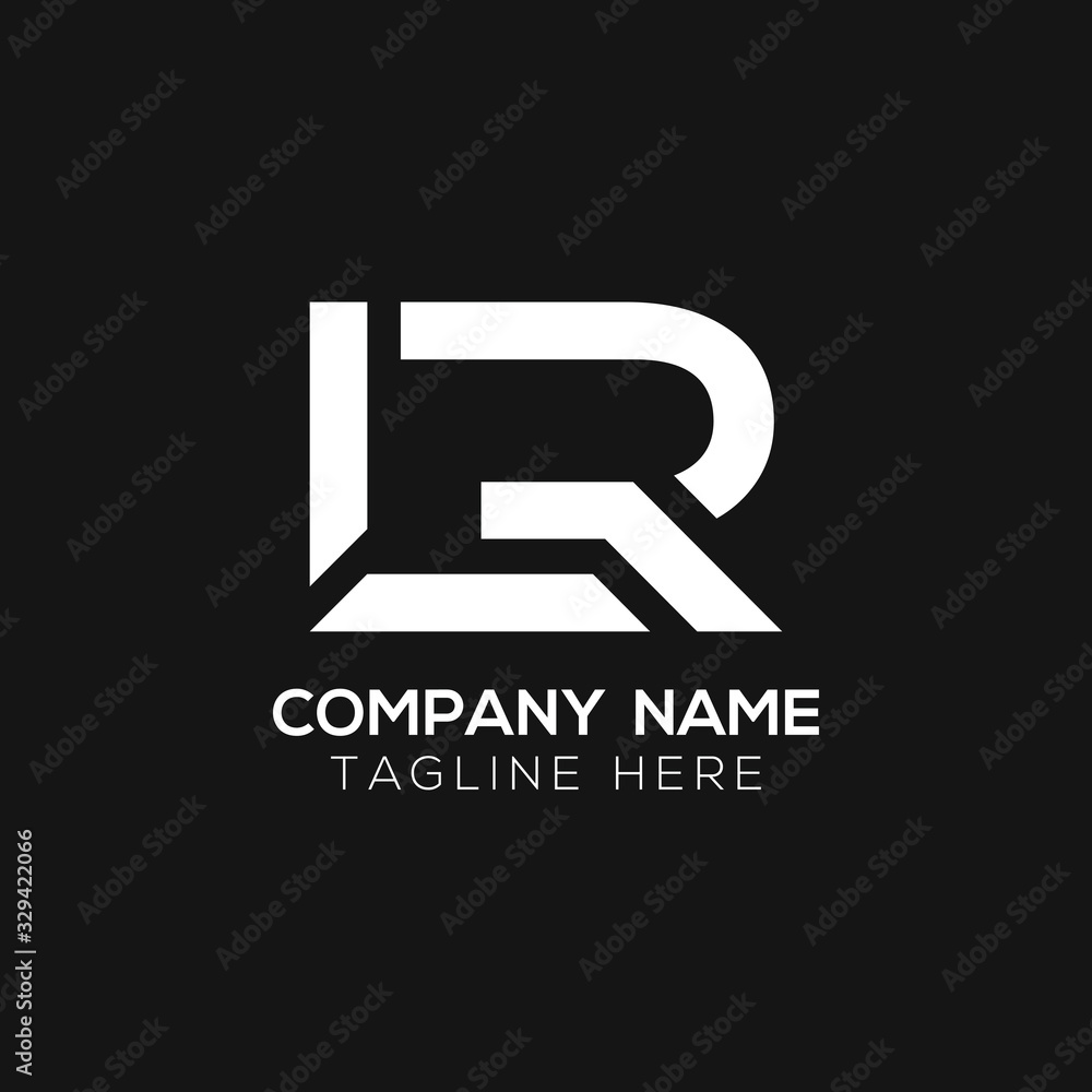 Initial LR letter Business Logo Design vector Template. Abstract Letter ...