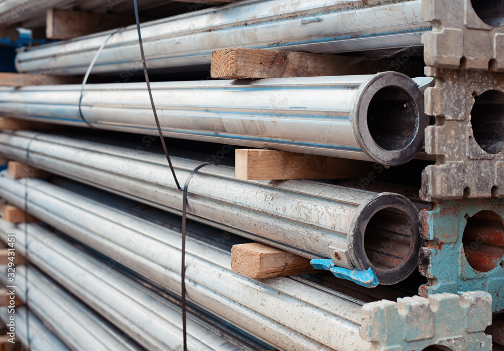 The falsework Decking system legs for construction of suspended ...