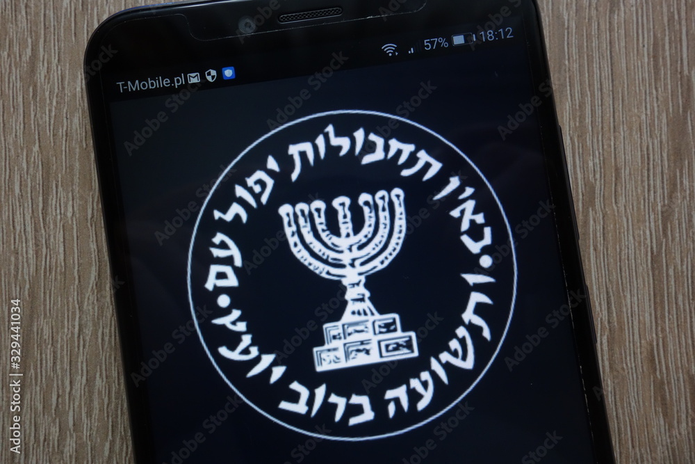 KONSKIE, POLAND - SEPTEMBER 06, 2018: Mossad, Israeli Secret ...