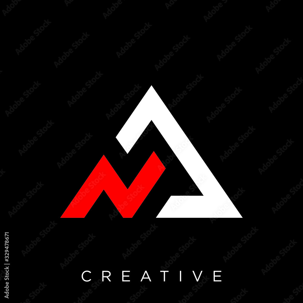 na triangle logo Stock Vector | Adobe Stock