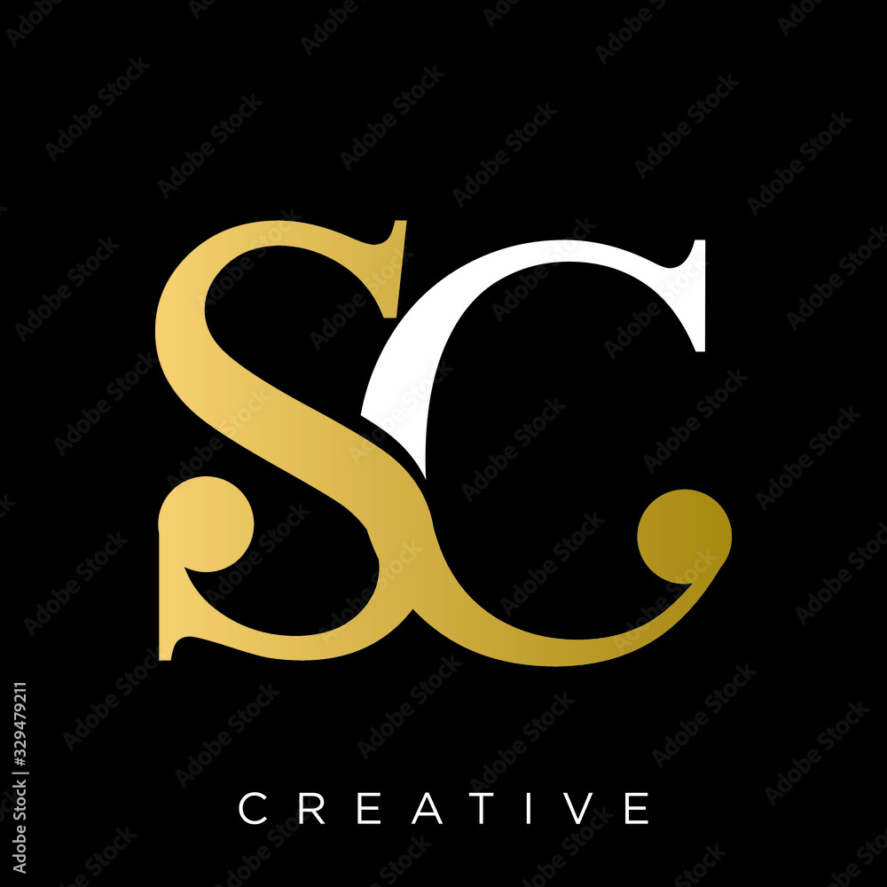 sc luxury logo Stock Vector | Adobe Stock