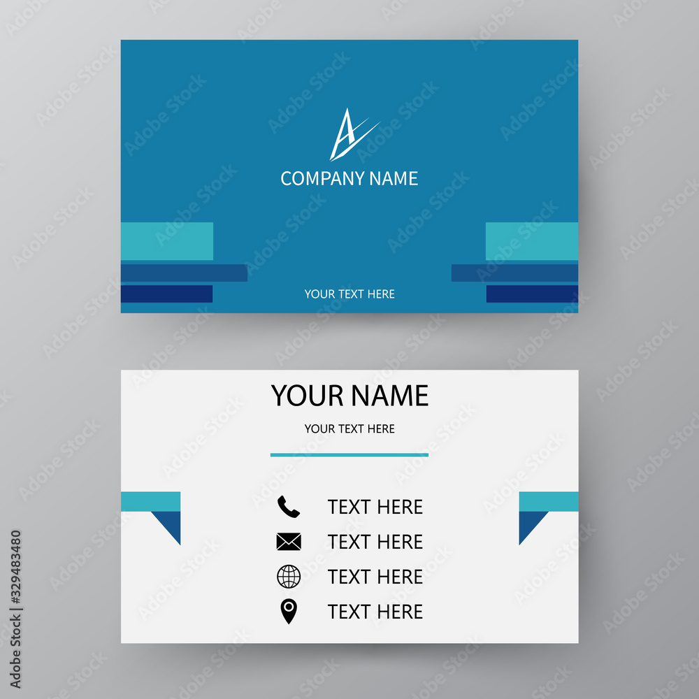 Vector business card. Visiting card for business and personal use ...