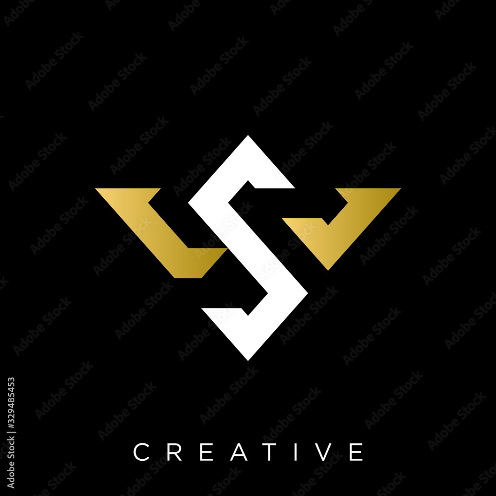 sw logo design vector Stock Vector | Adobe Stock
