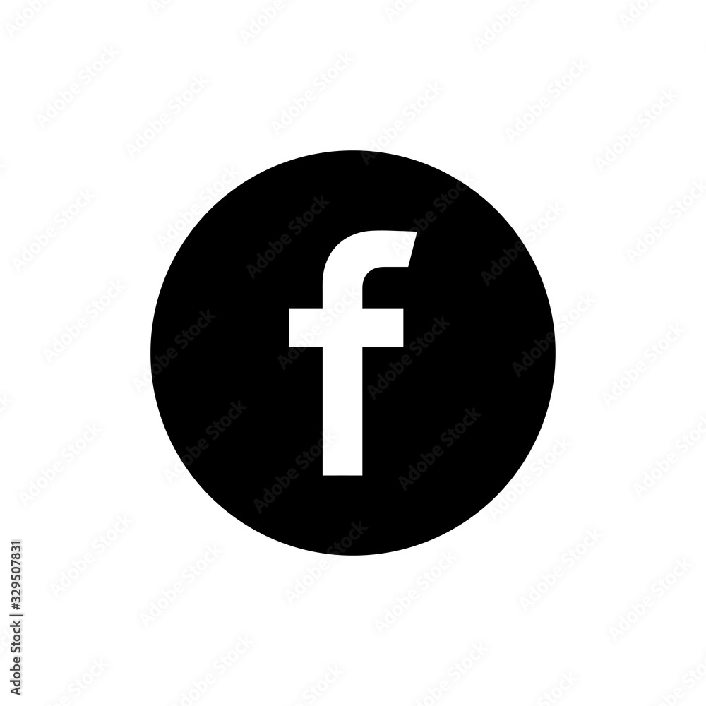 Social media icons or social network logos flat vector icon set ...