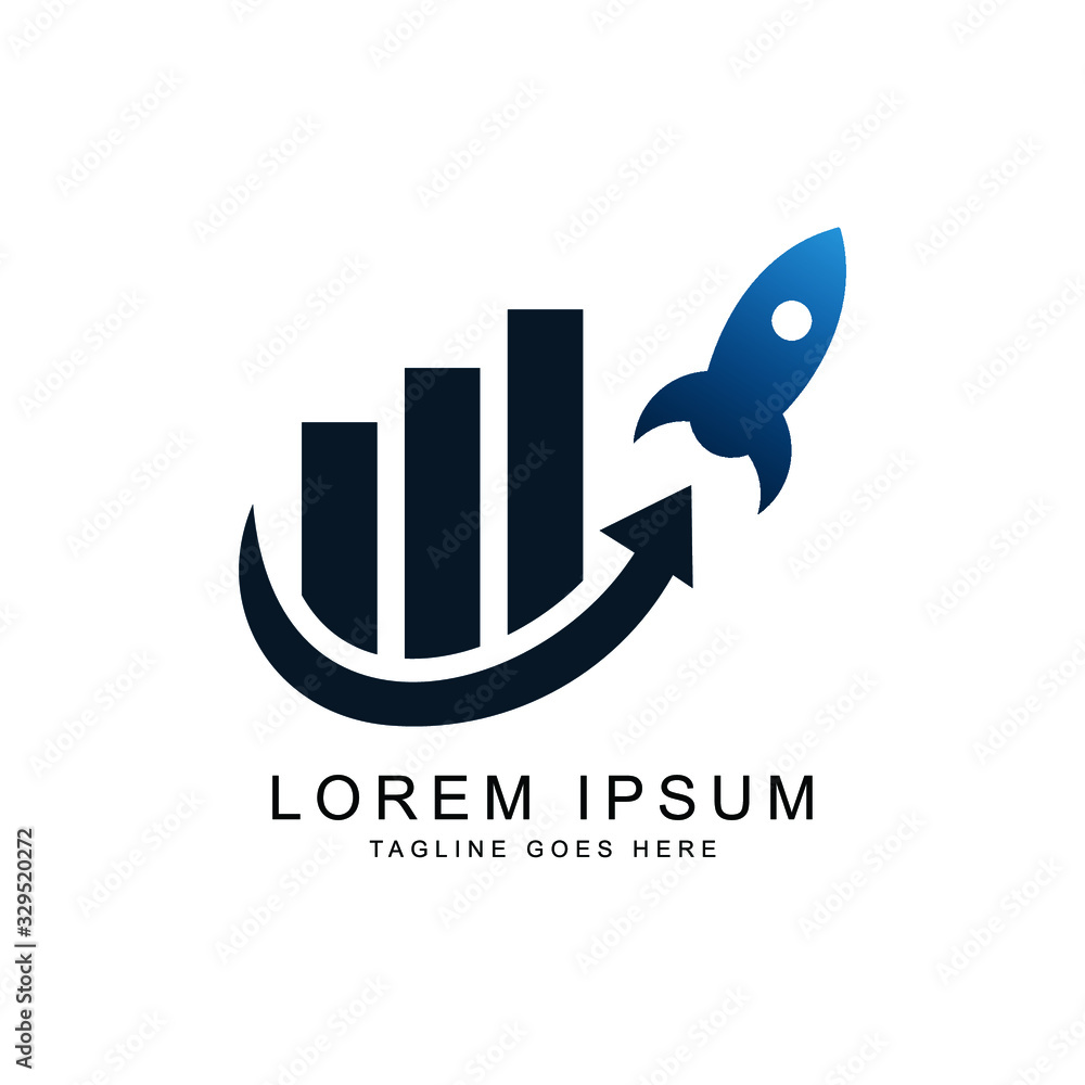 rocket logo template Stock Vector | Adobe Stock